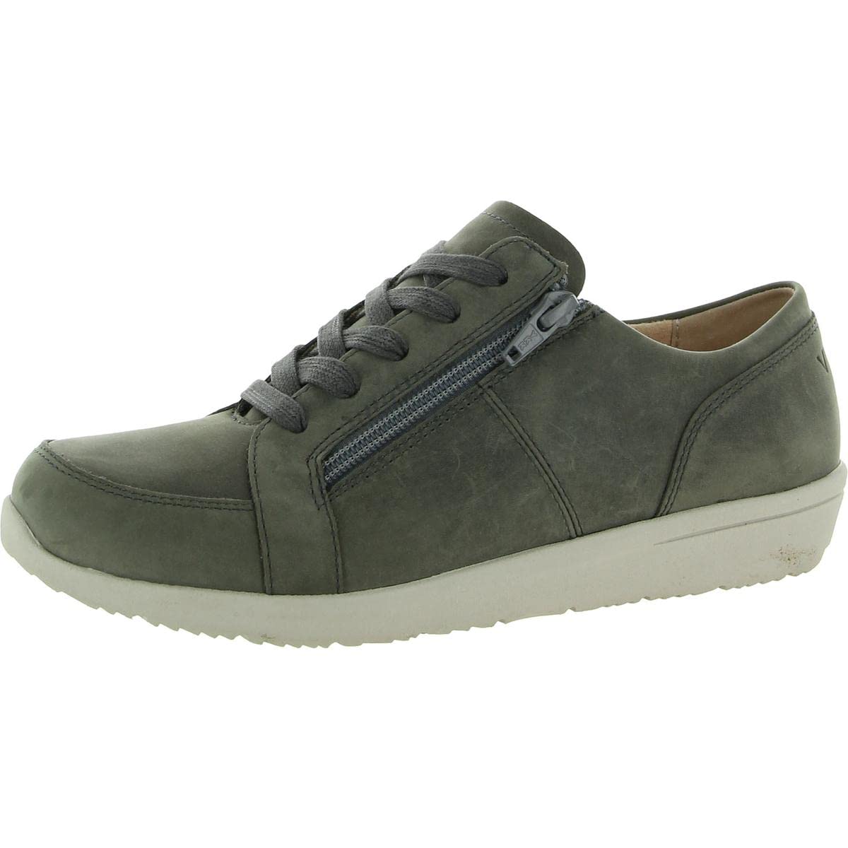 Vionic Abigail Women's Lace-up Arch Supportive Shoe Slate Grey Nubuck - 5 Medium