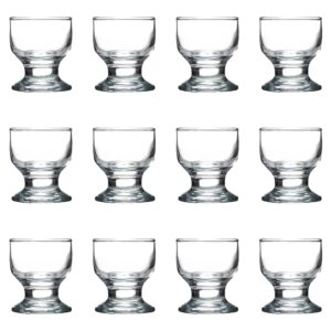 discount promos lexington mini wine tasting glasses 3.5 oz. set of 12, bulk pack - restaurant glassware, perfect for red wine, white wine, cocktails, other beverages - clear