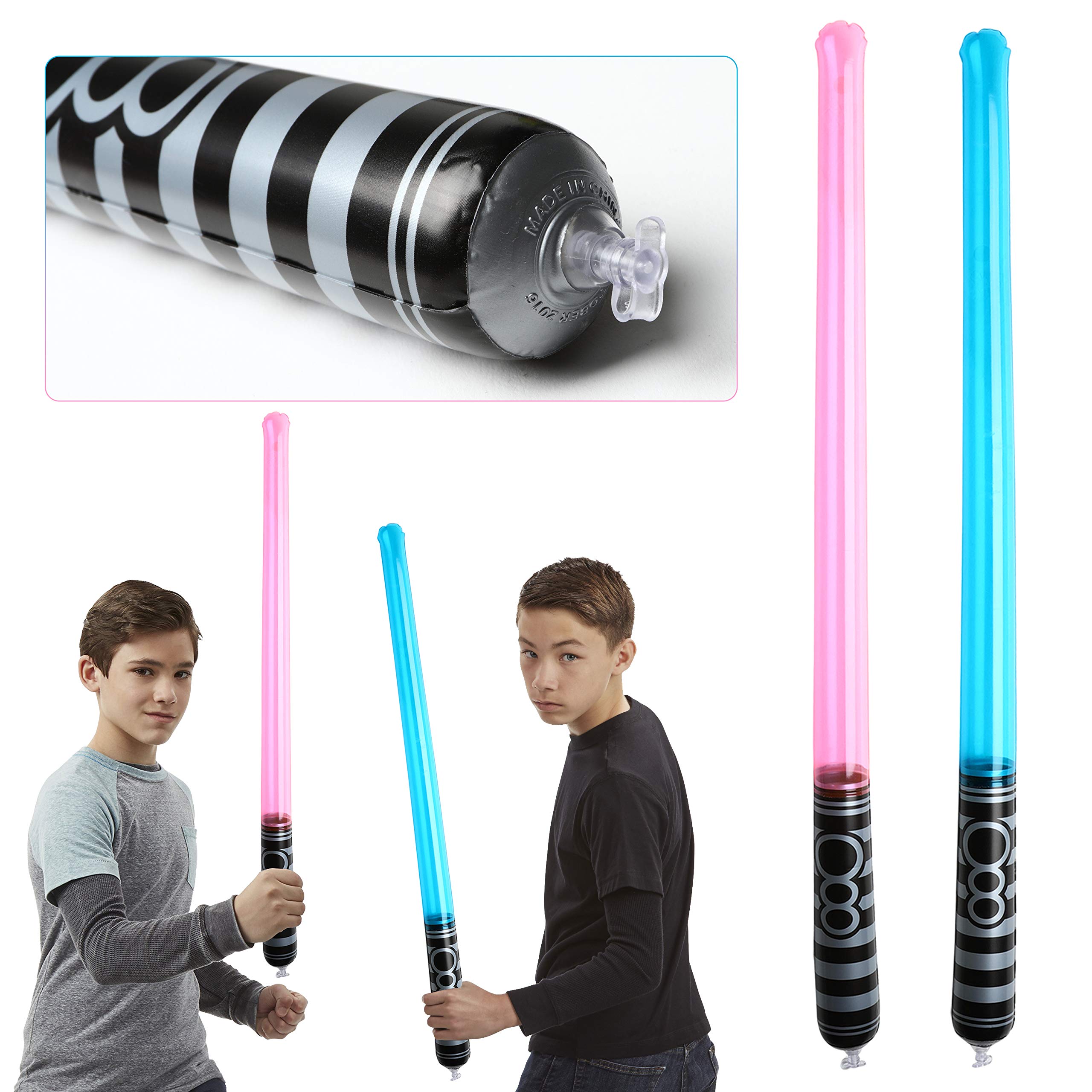 Haooryx 35PCS Galaxy Wars Birthday Party Favor Supplies for Kids, Black Series Birthday Banner Darth Vader Cake Topper Decoration Latex Balloons War Lightsaber BB8 Robot Aluminum Foil balloons