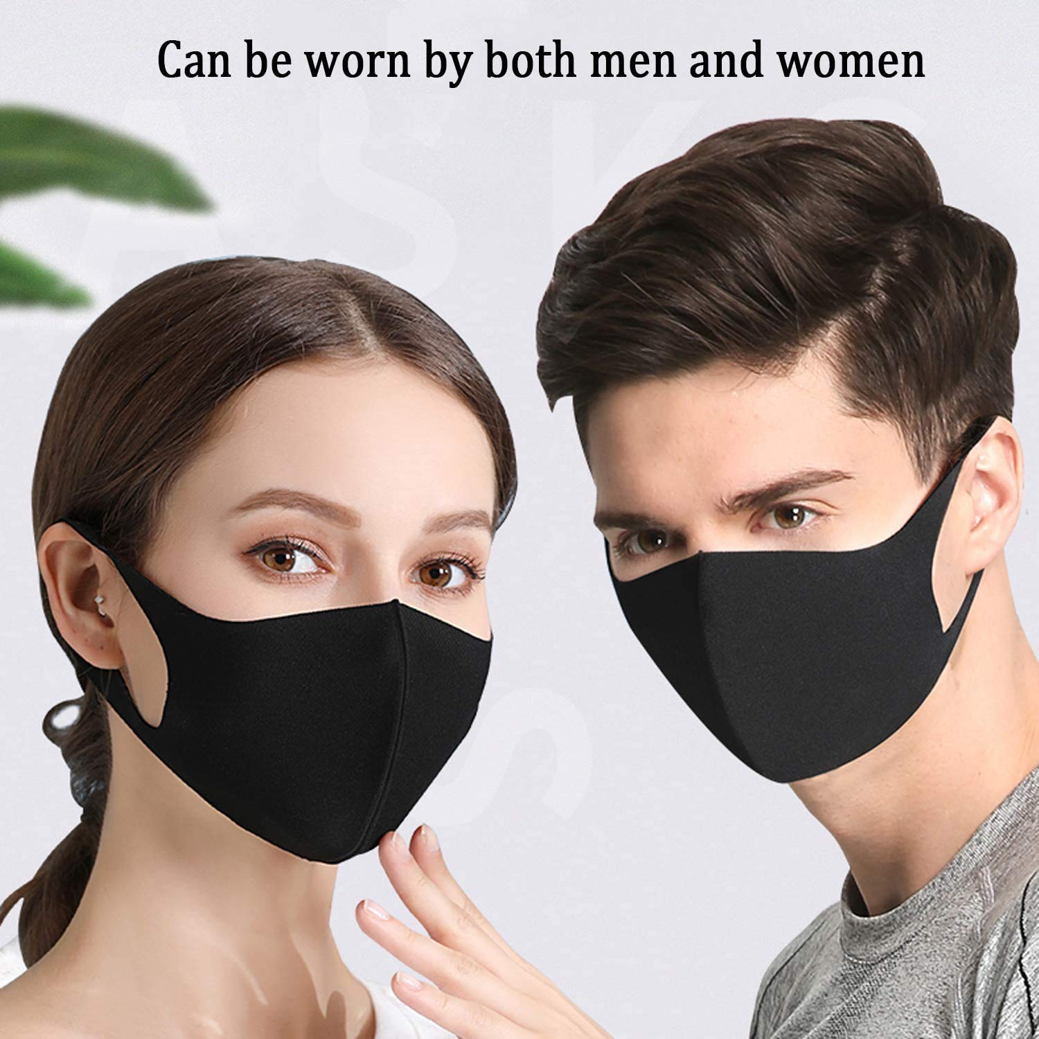 GACEMIU 20 Pack Face Mask Reusable Adjustable Protection Fashion Unisex Washable Reusable Mouth Face Protection from Dust Pollen Pet Dander Fashionable Anti-Smog