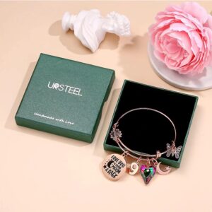 Ursteel 60th Birthday Gifts for Women Mom, 60 Birthday Gifts for Women Friends Gifts Christmas Turning 60 Years Old Birthday Gifts Women, 60 and Fabulous Bracelet Happy 60th Birthday