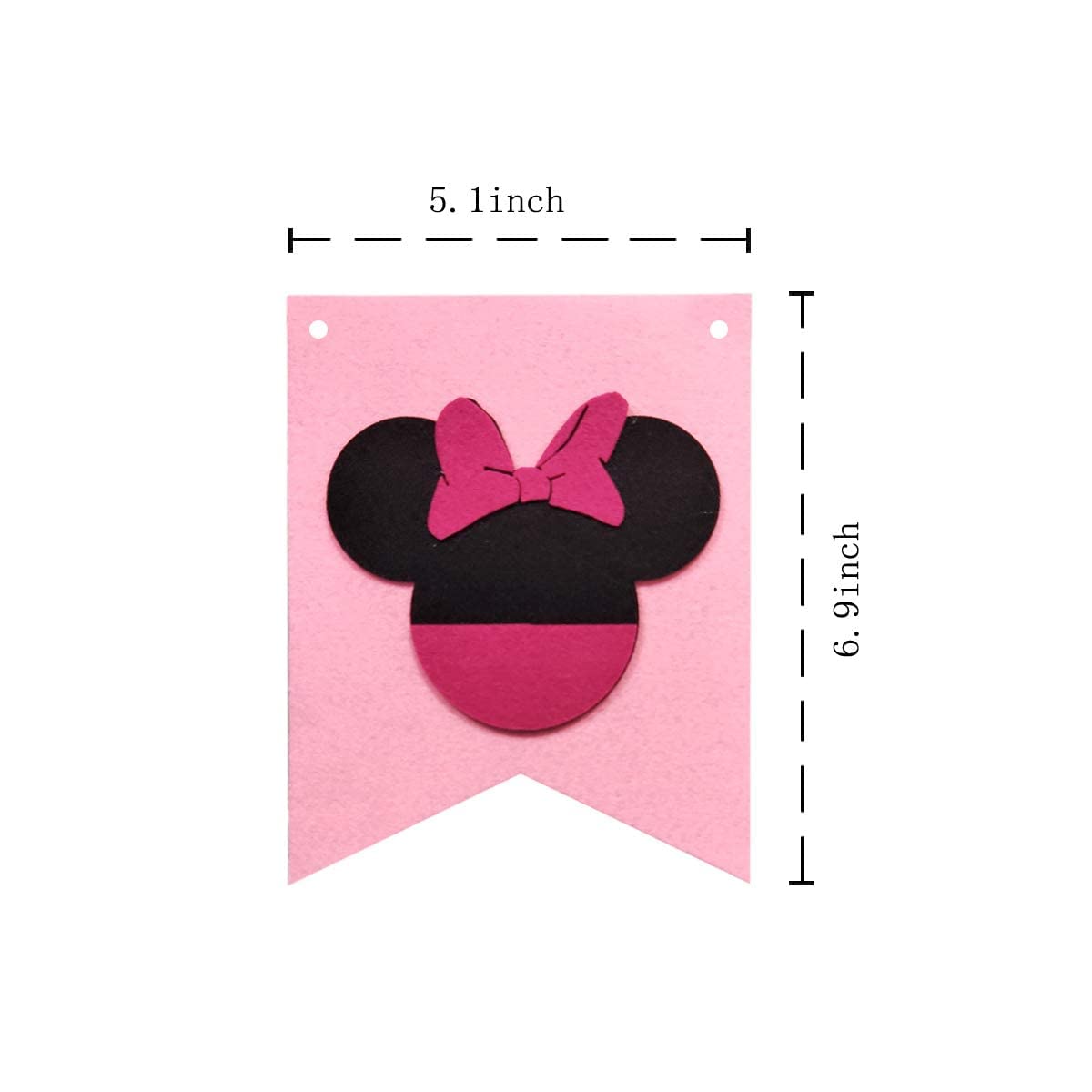 Minnie Birthday Banner, Minnie themed party supplies, girl birthday party decoration items