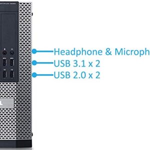 Dell Optiplex 9020 Small Form Factor Desktop - Intel i7-4770 Upto 3.9GHz, HD Graphics 4600 4K Support, 8GB RAM, 1TB SSD, DisplayPort, HDMI, DVD, Wi-Fi, Bluetooth, TDL - Windows 10 Pro (RENEWED)