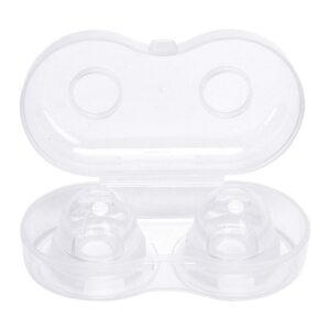 2 pcs nipple corrector nipple pullers everters for flat and inverted nipples with travel case for breast feeding nursing mothers