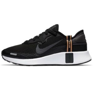 nike women's reposto black/iron grey-dk smoke grey (cz5630 002) - 9.5