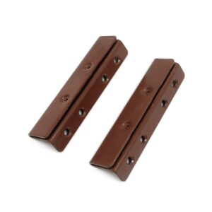 Bitray 2 PCS Bed Frame Bed Post Double Hook Slot Bracket Bed Hanging Slot Hardware Attachment Bracket Hanging Piece Bed Hook Plates with Screws(5.9inch Length)