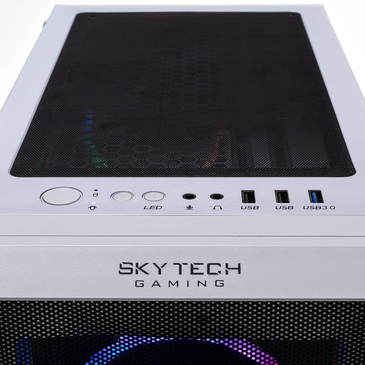 Skytech Chronos Gaming PC Desktop - AMD Ryzen 7 3700X, NVIDIA RTX 2070 Super 8GB, 16GB DDR4 (2X 8GB), 1TB SSD, B450 Motherboard, 650 Watt Gold