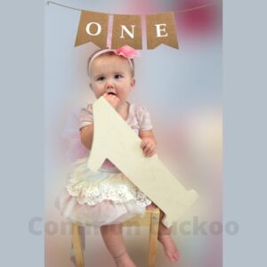 ONE High Chair First Birthday Burlap Banner | First Birthday Party Rustic Theme Decoration for boy or Girl | 1st Birthday Party Supplies | Happy Birthday Banner for Nursery Decor Product Name