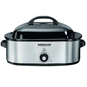 proctor silex commercial 18 quart roaster oven, food warmer, stainless steel, 120v (32921)