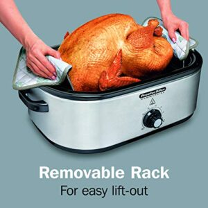 Proctor Silex Commercial 18 Quart Roaster Oven, Food Warmer, Stainless Steel, 120V (32921)