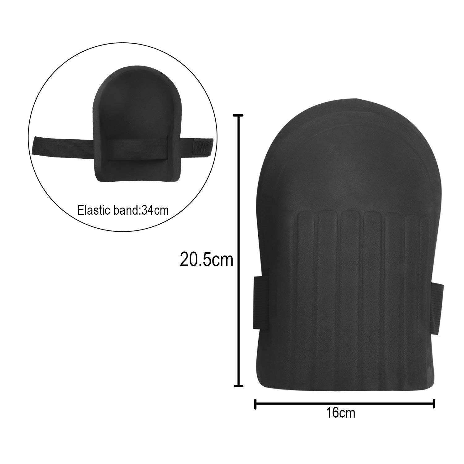 Waterproof Adjustable Gardening Knee Pads EVA Foam Soft Home Garden Kneeling Knee Protection Cushion Gardener Cleaning Scrubbing Floors Weeding Work Knee Brace Kneepads