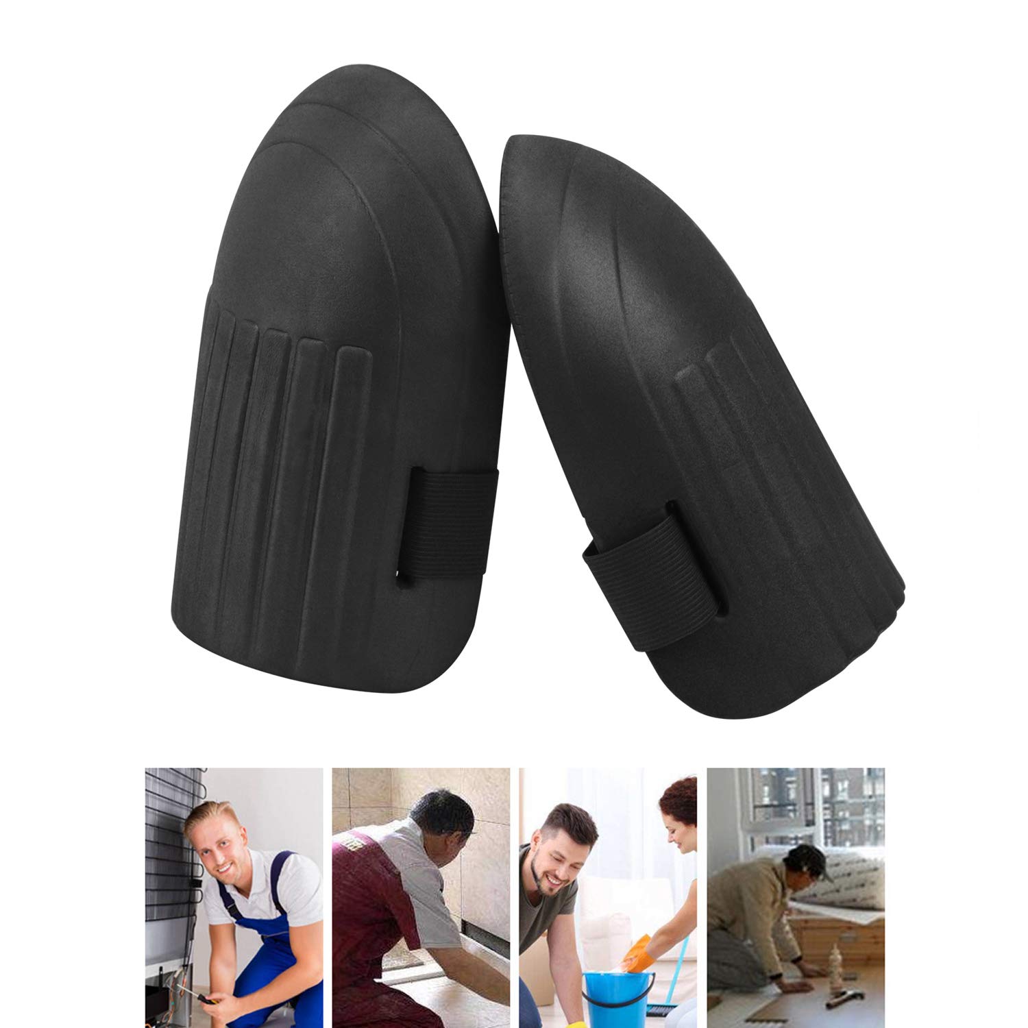 Waterproof Adjustable Gardening Knee Pads EVA Foam Soft Home Garden Kneeling Knee Protection Cushion Gardener Cleaning Scrubbing Floors Weeding Work Knee Brace Kneepads