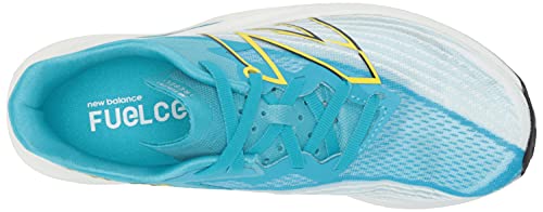 New Balance Women's FuelCell Rebel V2 Speed Running Shoe, White/Virtual Sky/Virtual Sky, 8