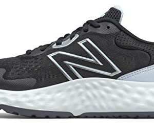 New Balance Women's Fresh Foam Evoz V1 Running Shoe, Black/Blue, 7.5