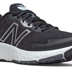 New Balance Women's Fresh Foam Evoz V1 Running Shoe, Black/Blue, 7.5