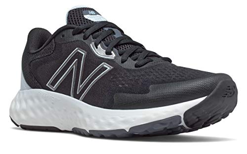 New Balance Women's Fresh Foam Evoz V1 Running Shoe, Black/Blue, 7.5