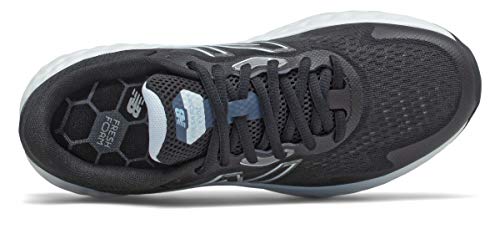 New Balance Women's Fresh Foam Evoz V1 Running Shoe, Black/Blue, 7.5