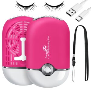 geisofu mini portable lash fans usb rechargeable bladeless lash fan dryer for eyelash extensions practical brushes eyelash fan for lashes blower dryer eyelash fan for lash extensions