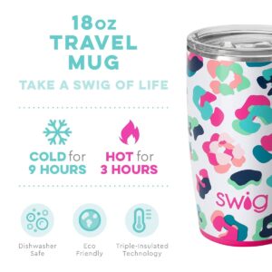 Swig Life Party Animal AM+PM Gift Set, Includes (1) 18oz Travel Mug + (1) 14oz Stemless Wine Tumbler, Triple Insulated, Stainless Steel, and Dishwasher Safe