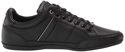 LacosteMensChaymon SneakerBlack/Black/Gold Leather8.5