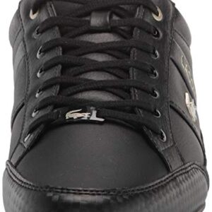 LacosteMensChaymon SneakerBlack/Black/Gold Leather8.5