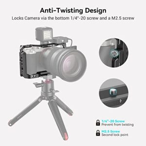 SmallRig A7C Aluminum Alloy Full Cage Camera for Sony A7C, Integrated Cold Shoe, with Quick Release Plate for Arca-Swiss and Locating Holes for ARRI - 3081B