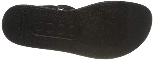 ECCO Women's Flowt Elastic Sandal, Black, 7-7. 5