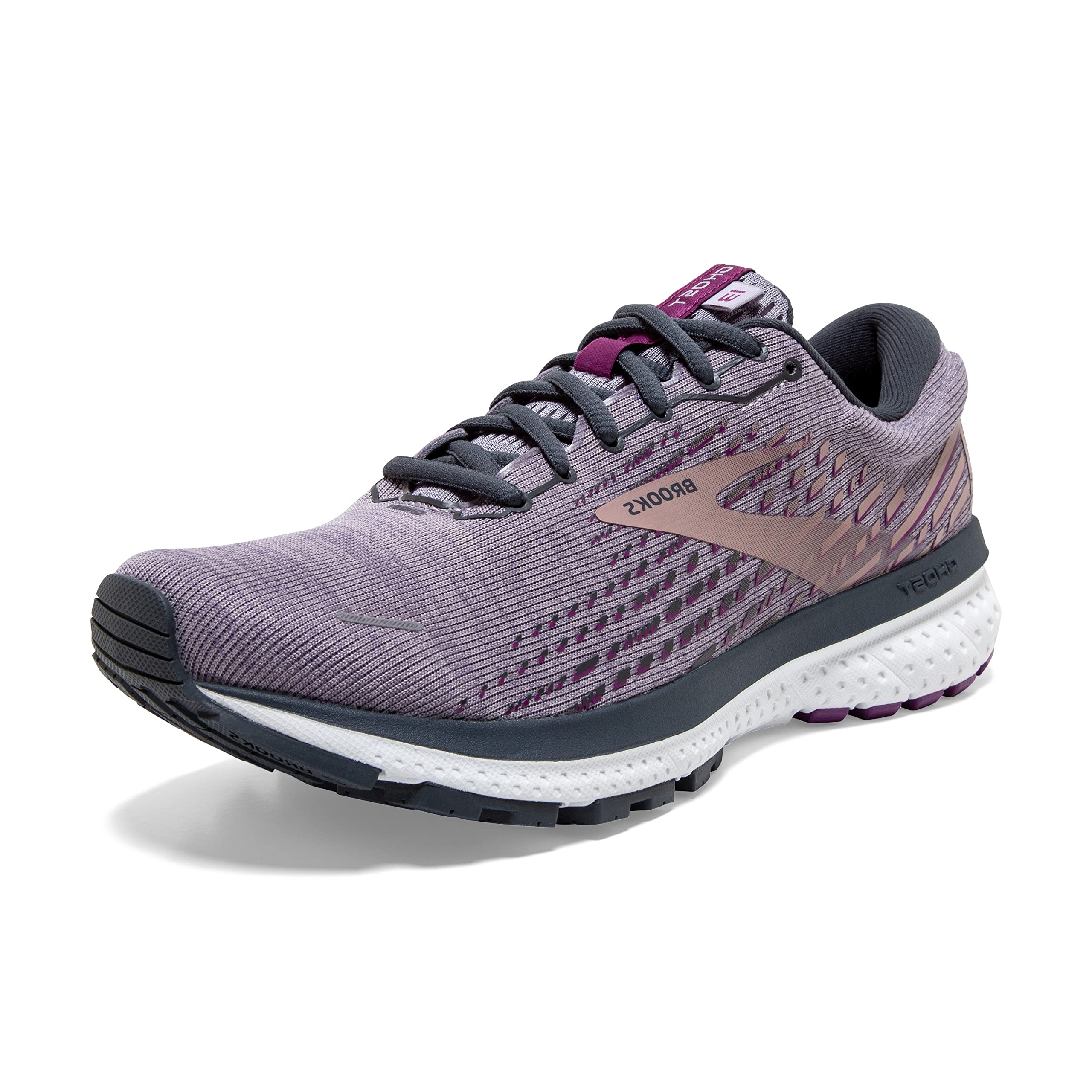 Brooks Women's Ghost 13 Running Shoe - Lavender/Ombre/Metallic - 9 Medium