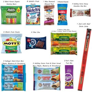 Foxy Fane 60-Count Holiday Gift Box - Variety Pack of 60 Healthy Snacks & Treats