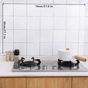 3Pcs Clear Contact Paper Roll Kitchen Backsplash Wallpaper Oil Proof Wall Stickers Protector Heat Resistant Self-Adhesive Backsplash Sticker for Dining Room Wood Countertop