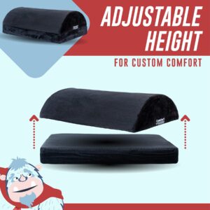 Adjustable Foot Rest for Under Desk – Foot Support w/Ergonomic Foot Rest Under Desk at Work - Desk Foot Stool - Memory Foam Foot Rest Cushion - Office Footrest for Desk - Gaming Foot Rest