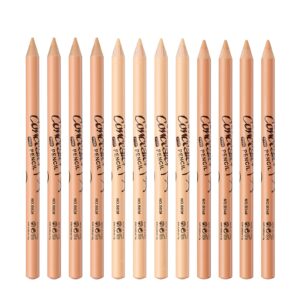 12 packs wonder concealer pencil tricolor combination makeup contour concealer stick highlighter set waterproof full coverage foundation concealer for eye dark circles spot scar tattoos