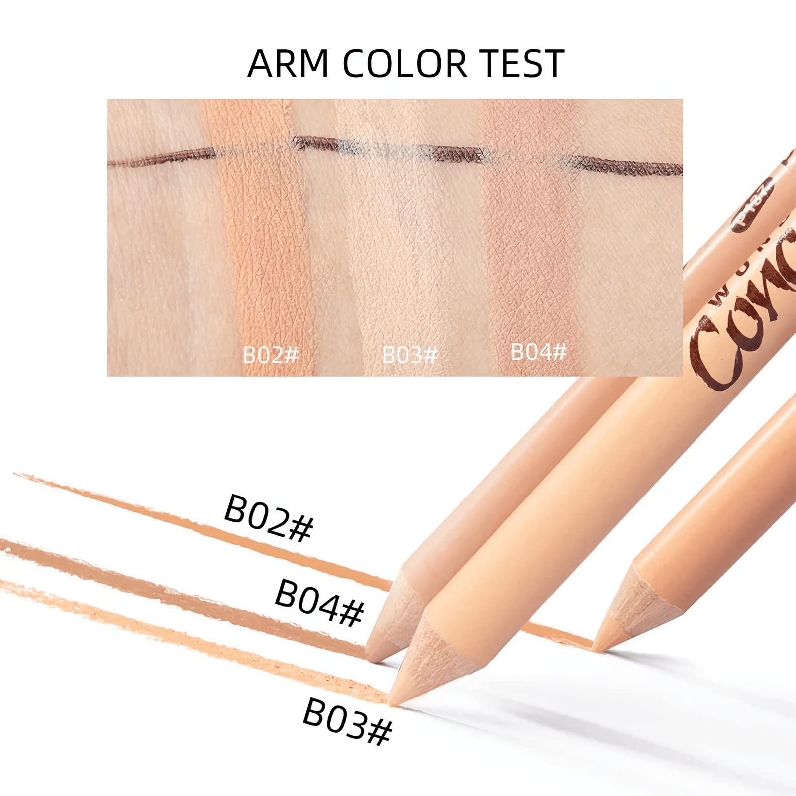 12 Packs Wonder Concealer Pencil Tricolor Combination Makeup Contour Concealer Stick Highlighter Set Waterproof Full Coverage Foundation Concealer for Eye Dark Circles Spot Scar Tattoos