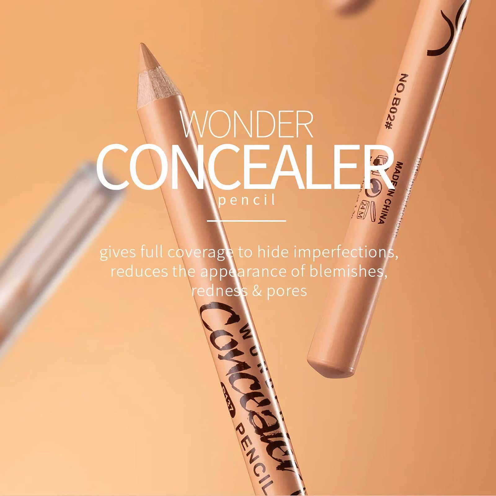 12 Packs Wonder Concealer Pencil Tricolor Combination Makeup Contour Concealer Stick Highlighter Set Waterproof Full Coverage Foundation Concealer for Eye Dark Circles Spot Scar Tattoos