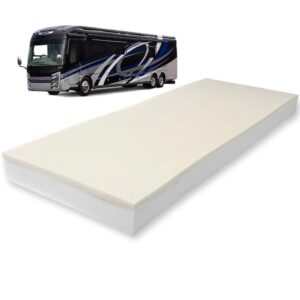 foamma 8" x 30" x 80" memory foam rv bunk mattress replacement, medium firm, pressure relieving, premium comfort, usa made, no cover