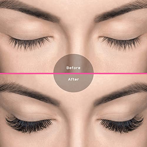 TDANCE Easy Fan Lash Extension Rapid Blooming Volume Eyelash Extensions C CC D DD J B L Curl 0.03-0.12mm Thickness Easy Fan Volume Lashes Self Fanning Eyelashes Extension (D-0.07,14-19mm)