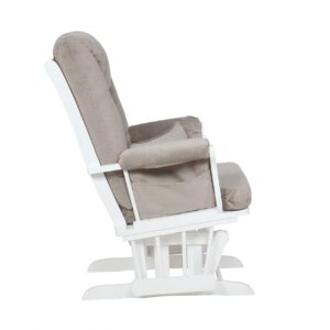 Alice Glider Chair and Ottoman with Pillow