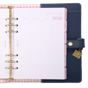 Pukka Pad, Carpe Diem A5 Planner with Weekly, Monthly Undated Inserts, 10 X 9.5 X 2 Inches, Disty Floral