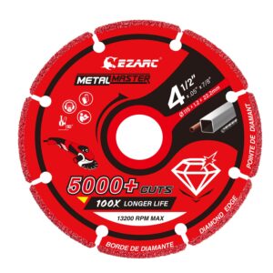 ezarc 4 1/2 cut off wheels, carbide cutting wheel, angle grinder cutting disc on wood & nails, plaster, plastics, 1pack