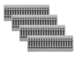 lionel ho gauge track, 5" straight magnelock, 4-pack