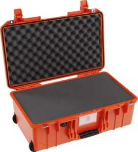 pelican air 1535 case with foam - orange