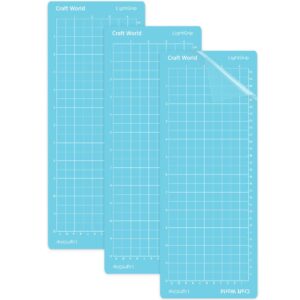 craft world cutting mat for cricut joy(3 mats,4.5x12 inch) standardgrip adhesive sticky quilting joy mats replacement accessories for cricut joy green