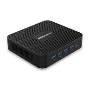 minisforum gk41 mini pc 8gb ddr4 256gb ssd celeron j4125(up to 2.7ghz), quad core, hdmi&dp 4k@60hz outputs, 1x gigabit ethernet, 4x usb 3.0, dual band wifi, support pxe boot