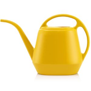 fasmov plastic watering can, yellow, 1-gallon