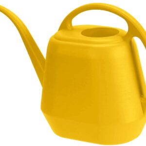 Fasmov Plastic Watering Can, Yellow, 1-Gallon