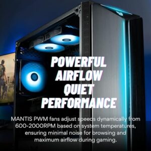 Empowered PC Mantis V2 Gamer Desktop (NVIDIA GeForce RTX 3080 (~ 4070), Intel 8-Core i7-11700F Processor, 32GB RAM, 512GB NVMe SSD + 2TB HDD, WiFi+BT, Windows 11 Home) Tower Gaming RGB Computer