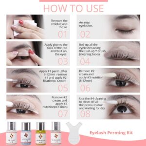 Lash Lift Kit for Perming, Curling and Lifting Eyelashes | 2024 Updated | Semi Permanent Salon Grade Supplies for Beauty Treatments | Includes Eye Shields, Pads and Accessories