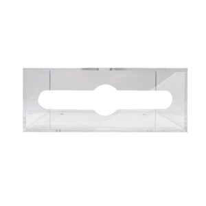 Essentially Yours Acrylic Folded Paper Towel Holder - Wall Mounted or Freestanding | Dispenser for Multifold, Trifold, and C Fold Napkins (Clear)