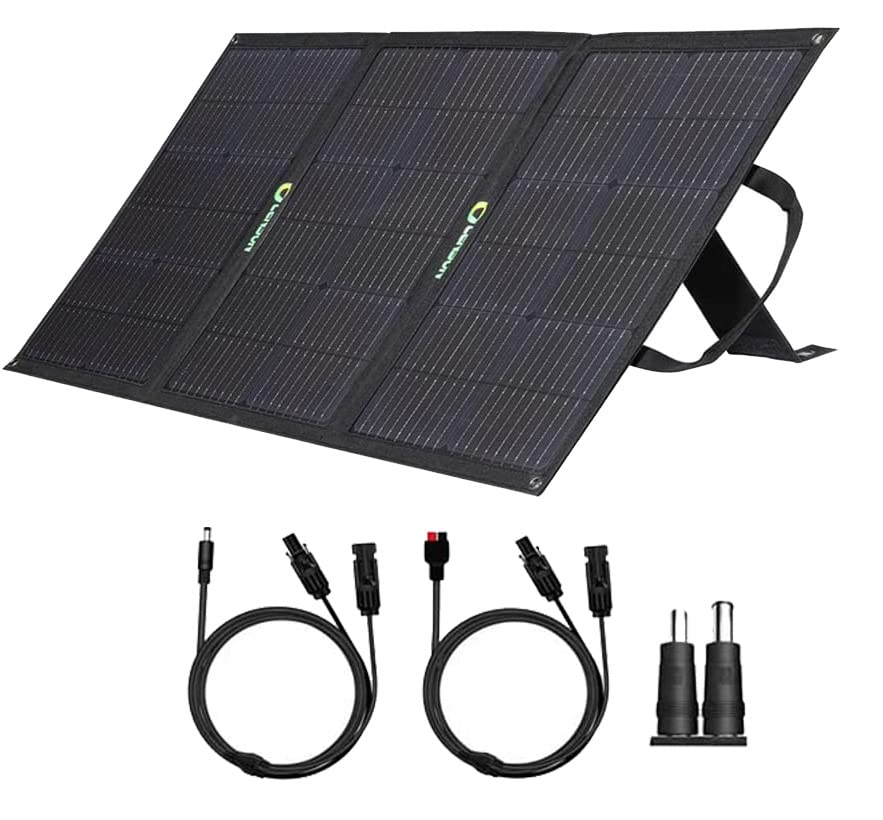 Lensun 100W 12V Foldable Solar Panel for Solar Generator Power Station …