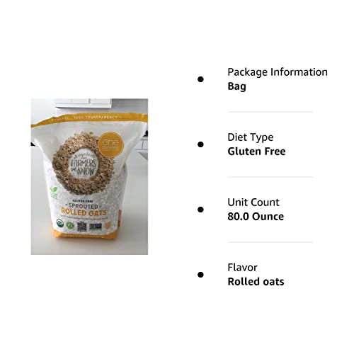 One Degree Gluten Free Sprouted Rolled Oats 5 lbs.